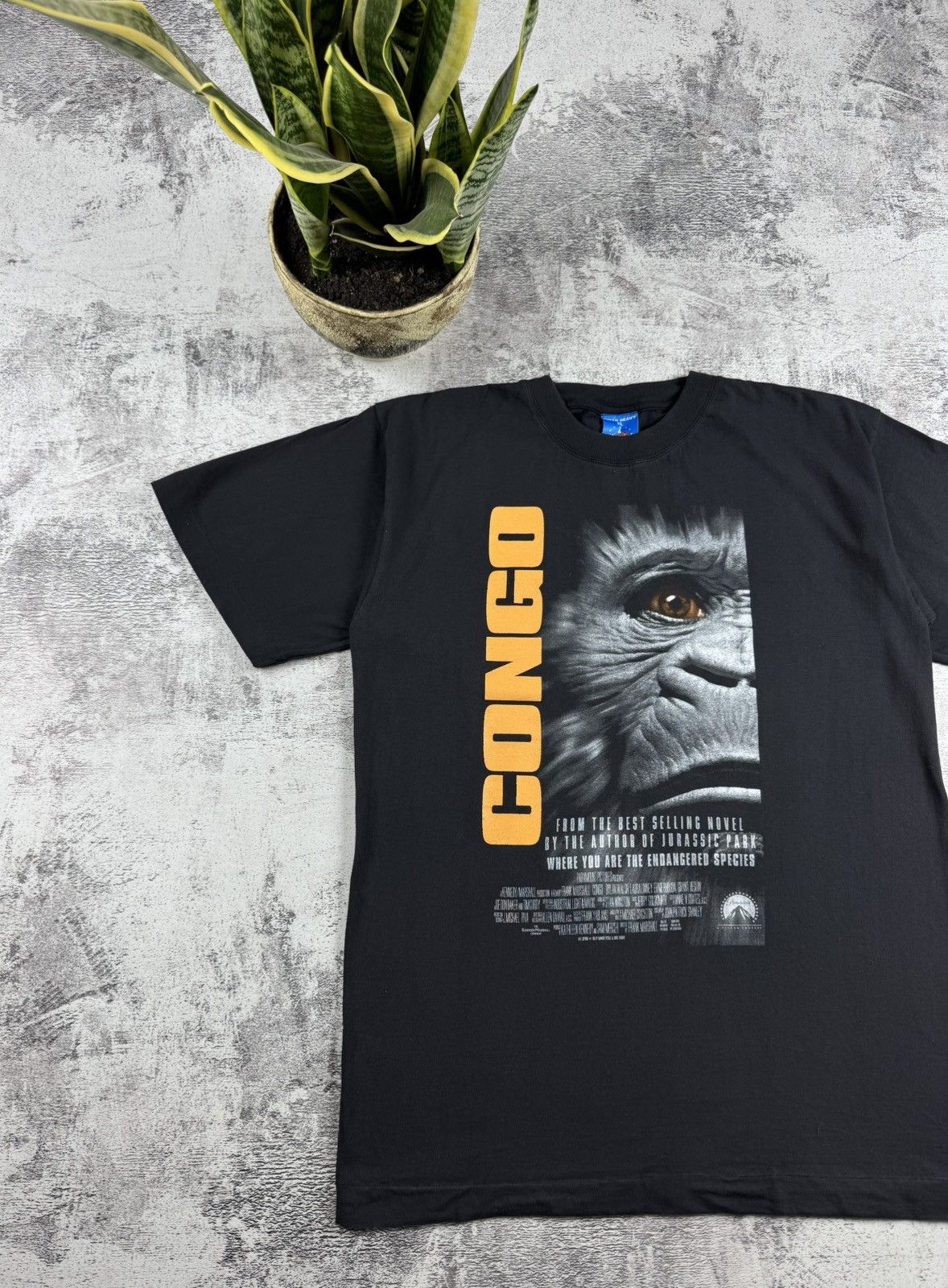 Vintage 90S Congo Film Monkey Authentic Merch 90S 1995 T Shirt Tee ...