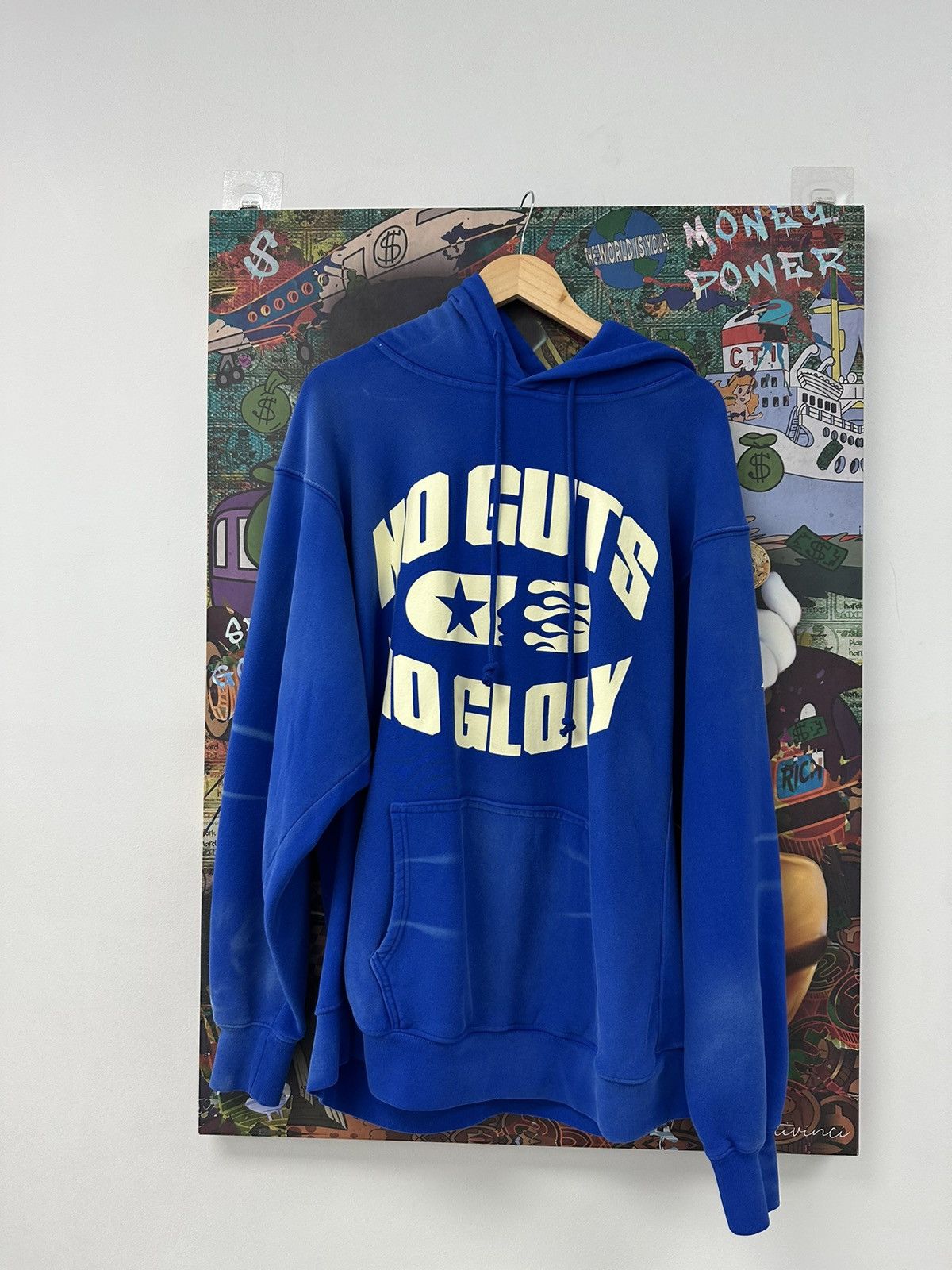 HELLSTAR Hellstar No Guts No glory Hoodie Blue | Grailed