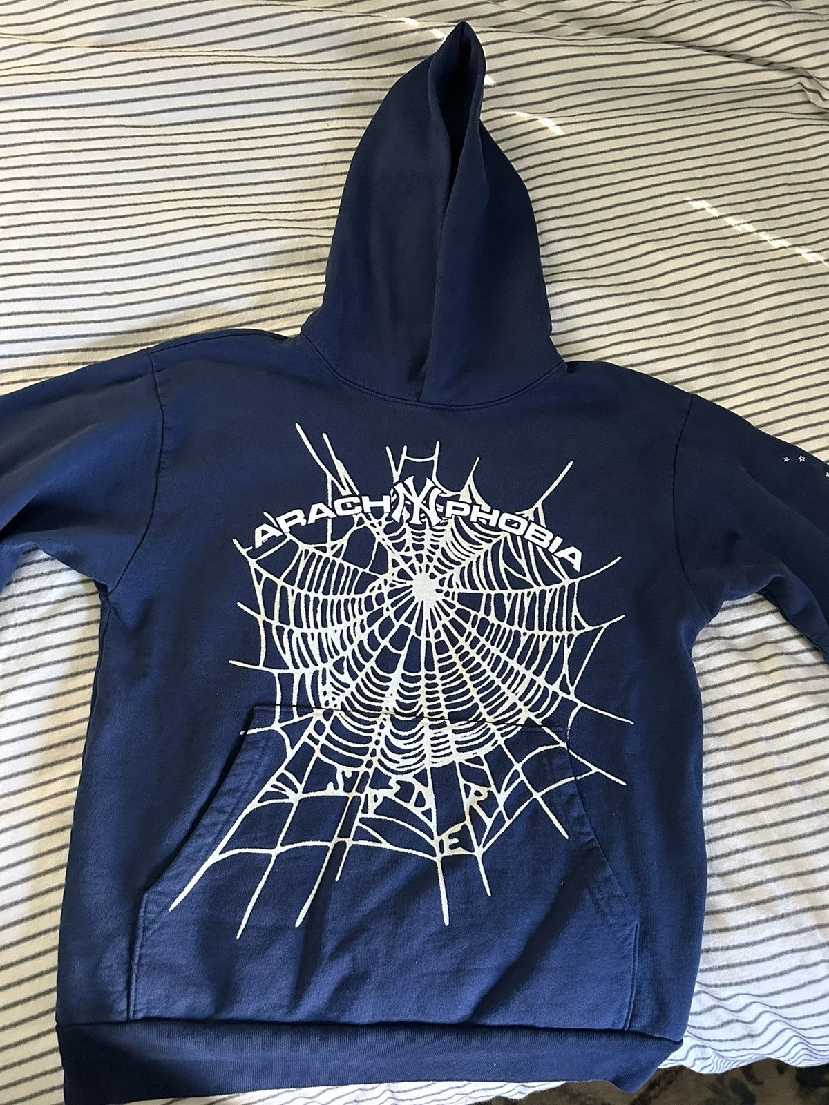 Spider Worldwide Spider Worldwide Sp5der Navy Phobia NY hoodie, mens ...