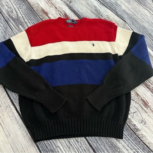 Polo Ralph Lauren Vintage Polo Ralph Lauren Colorblock Sweater | Grailed