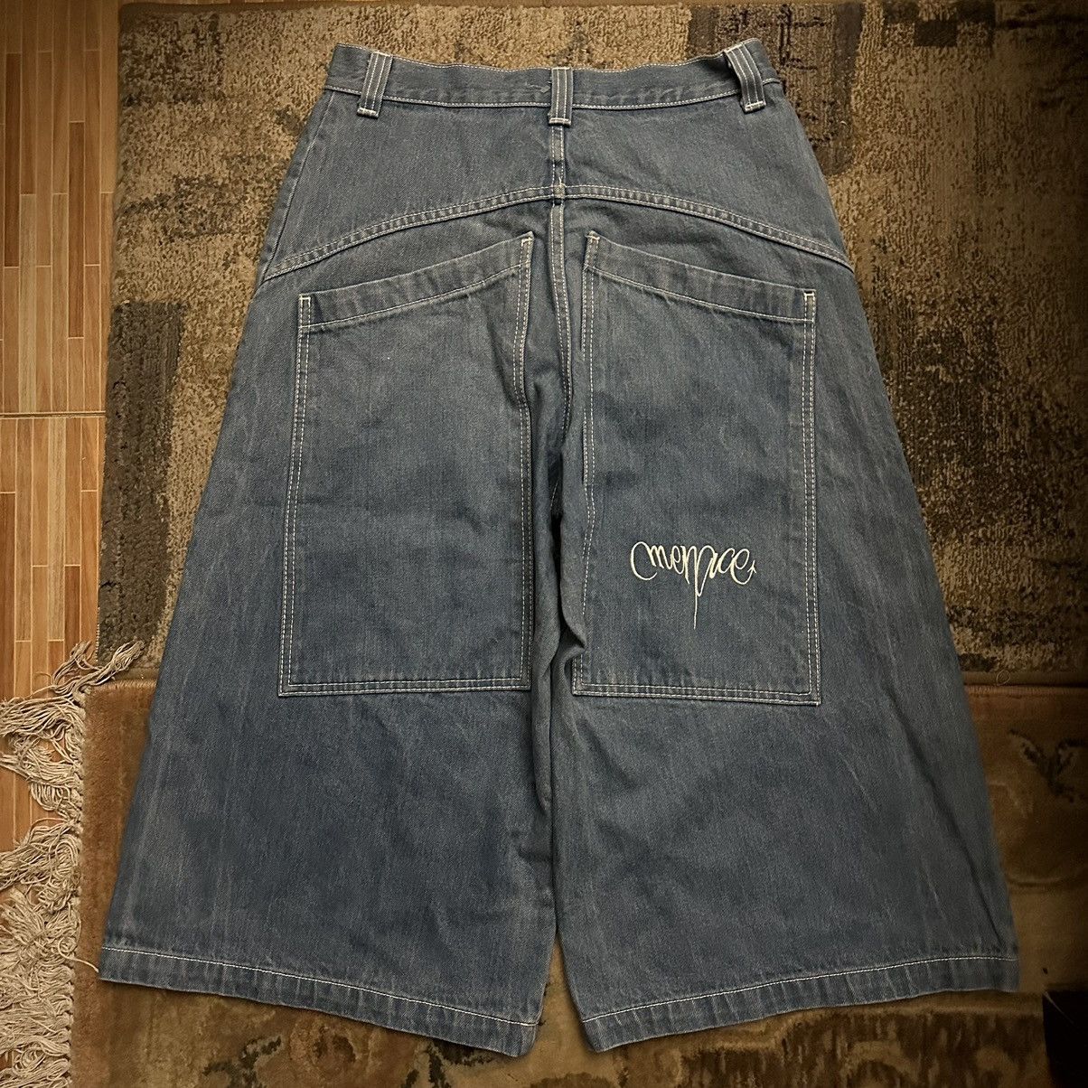 Jnco × Menace × Streetwear Jnco style Y2K Menace Jorts | Grailed