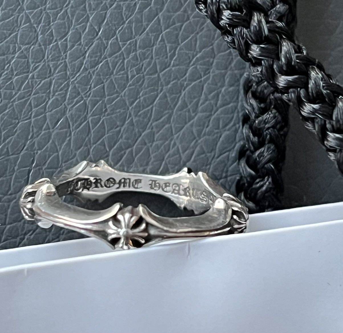 Chrome Hearts Chrome Hearts Limited Edition Logo Skinny Ring Brand New ...