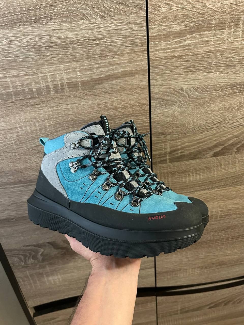 Kybun × Outdoor Life × Streetwear Kyboot Kybun Rigi Aqua Blue Lace Up ...