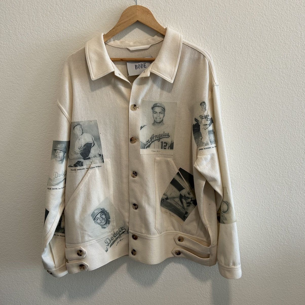 Bode Bode Dodgers Hall of Fame portrait wool jacket | Grailed