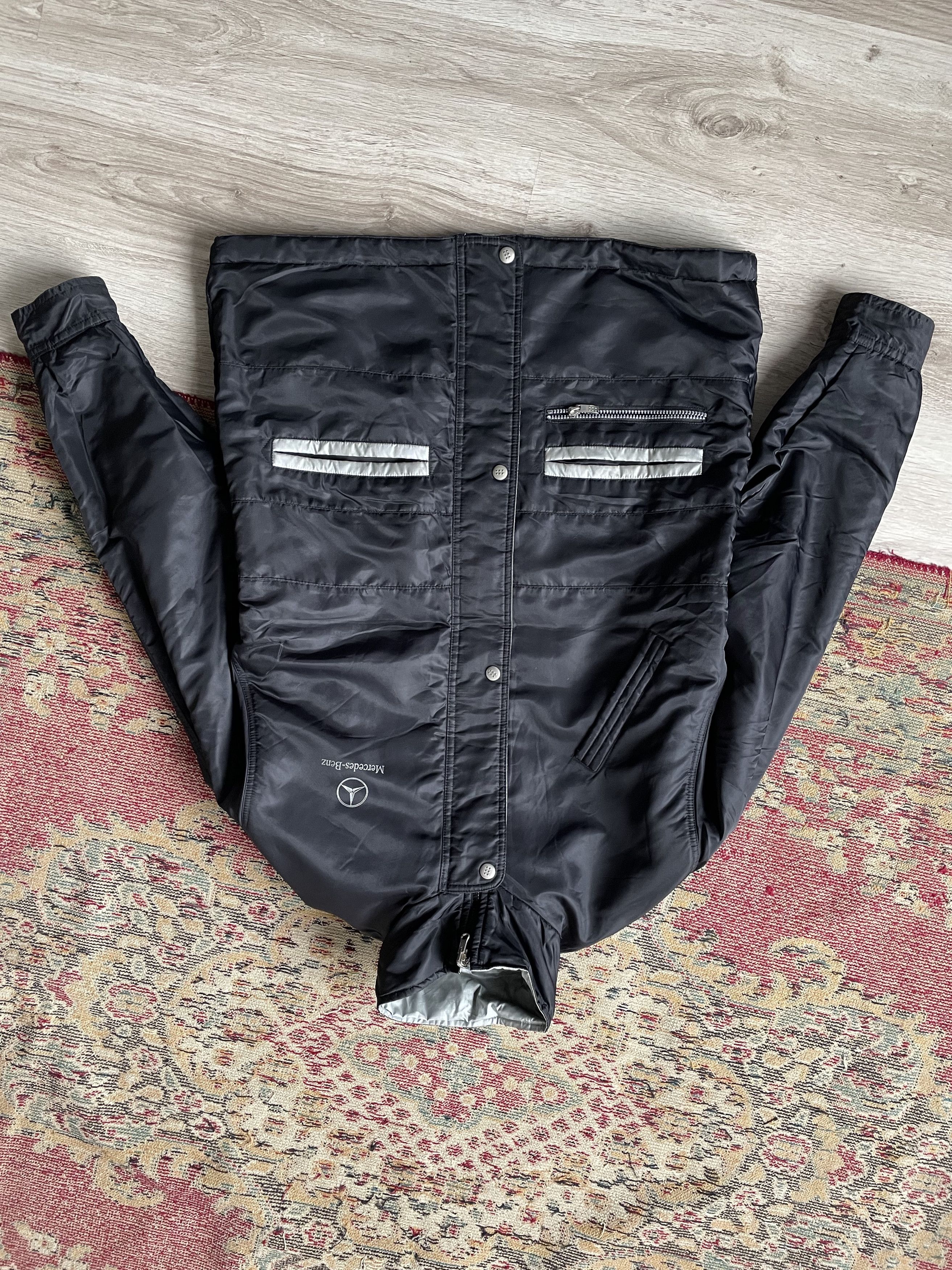 Vintage Mercedes Benz Reversible Silver Racing Jacket 5762AC | Grailed