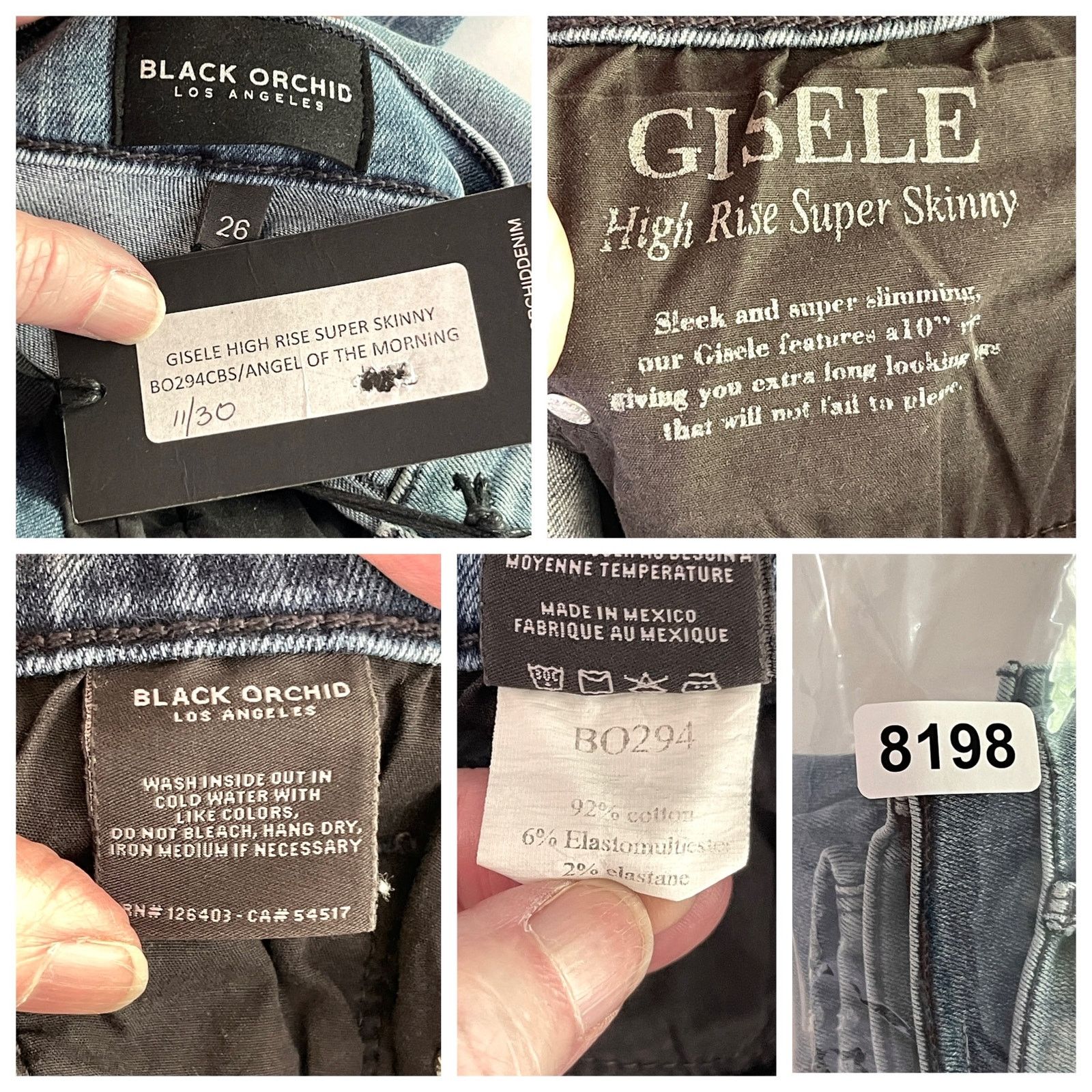 Other Black Orchid Denim NEW Gisele High Rise Super Skinny Jeans | Grailed