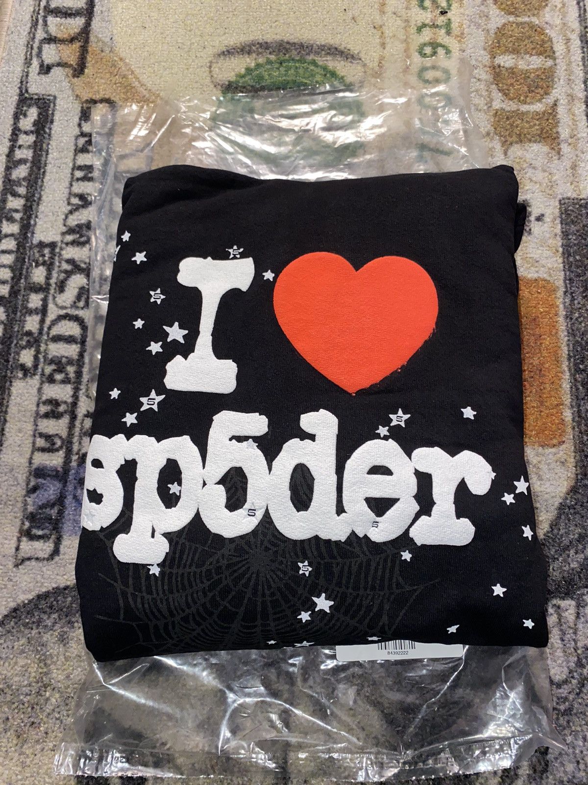 Spider Worldwide Sp5der I Heart SP5 Souvenir Hoodie Black | Grailed