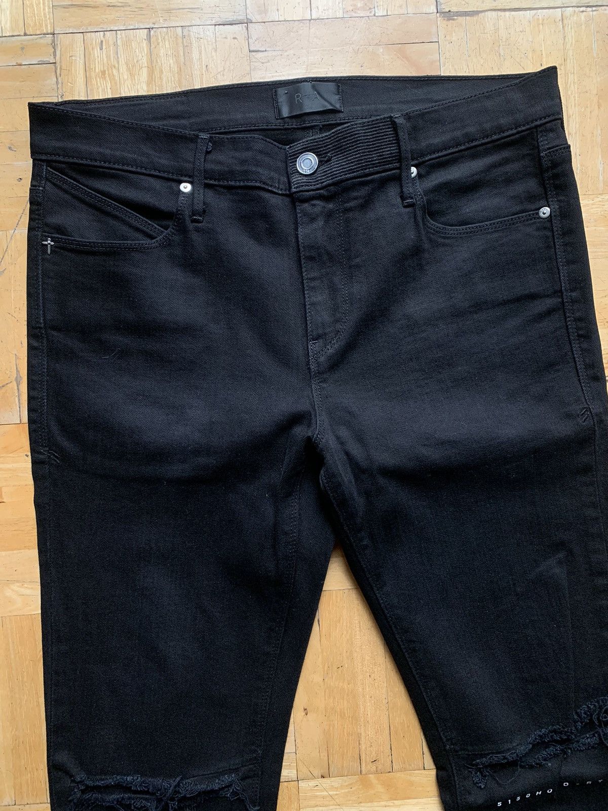 Rta RTA BLACK REFLECTIVE JEANS | Grailed