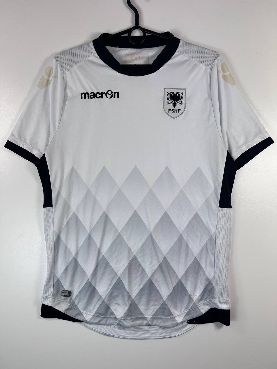 Macron Macron Albania National Team FSHF Soccer Jersey White Size M ...