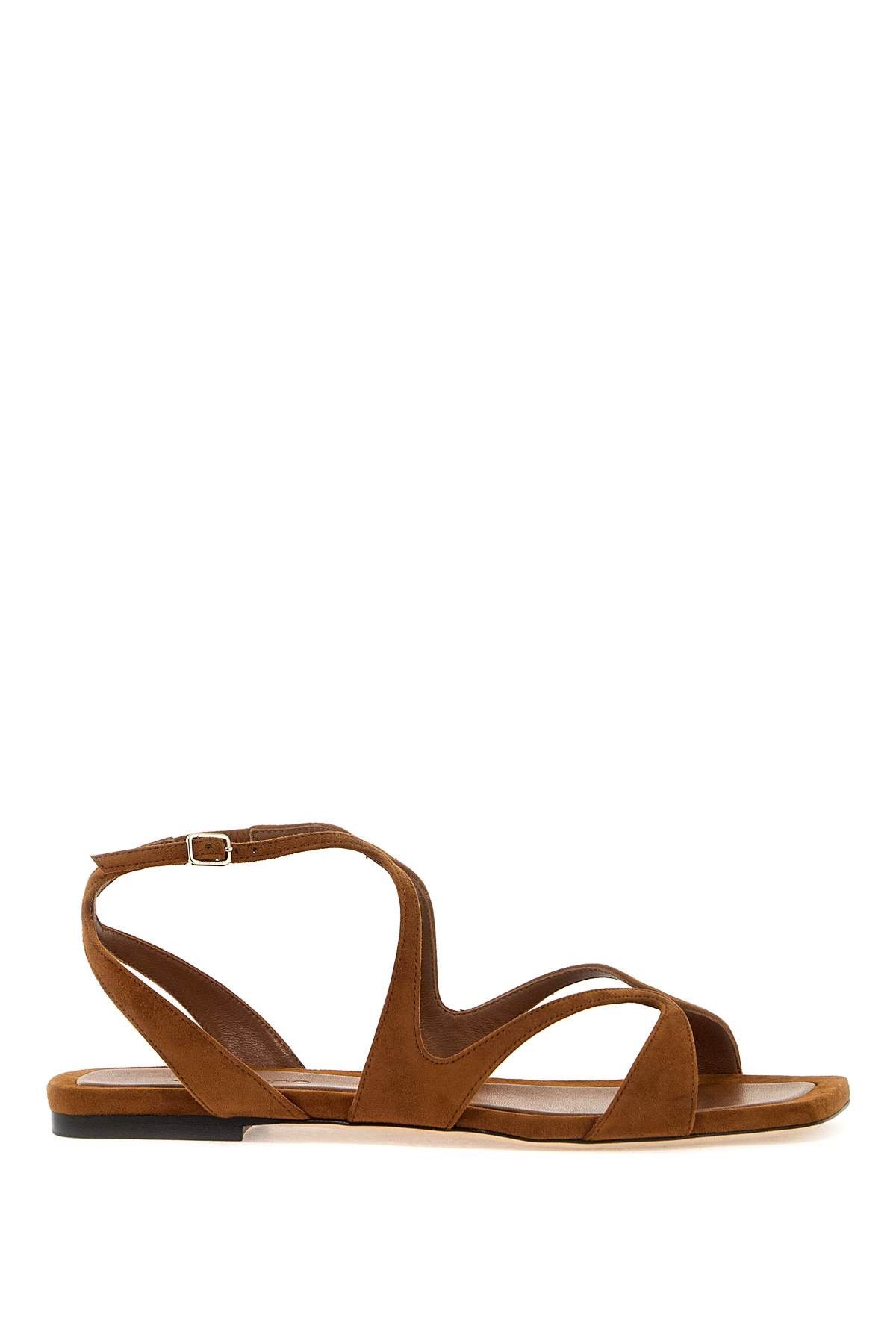Jimmy Choo JIMMY CHOO Ayla Flat Suede Leather Sandals | Grailed