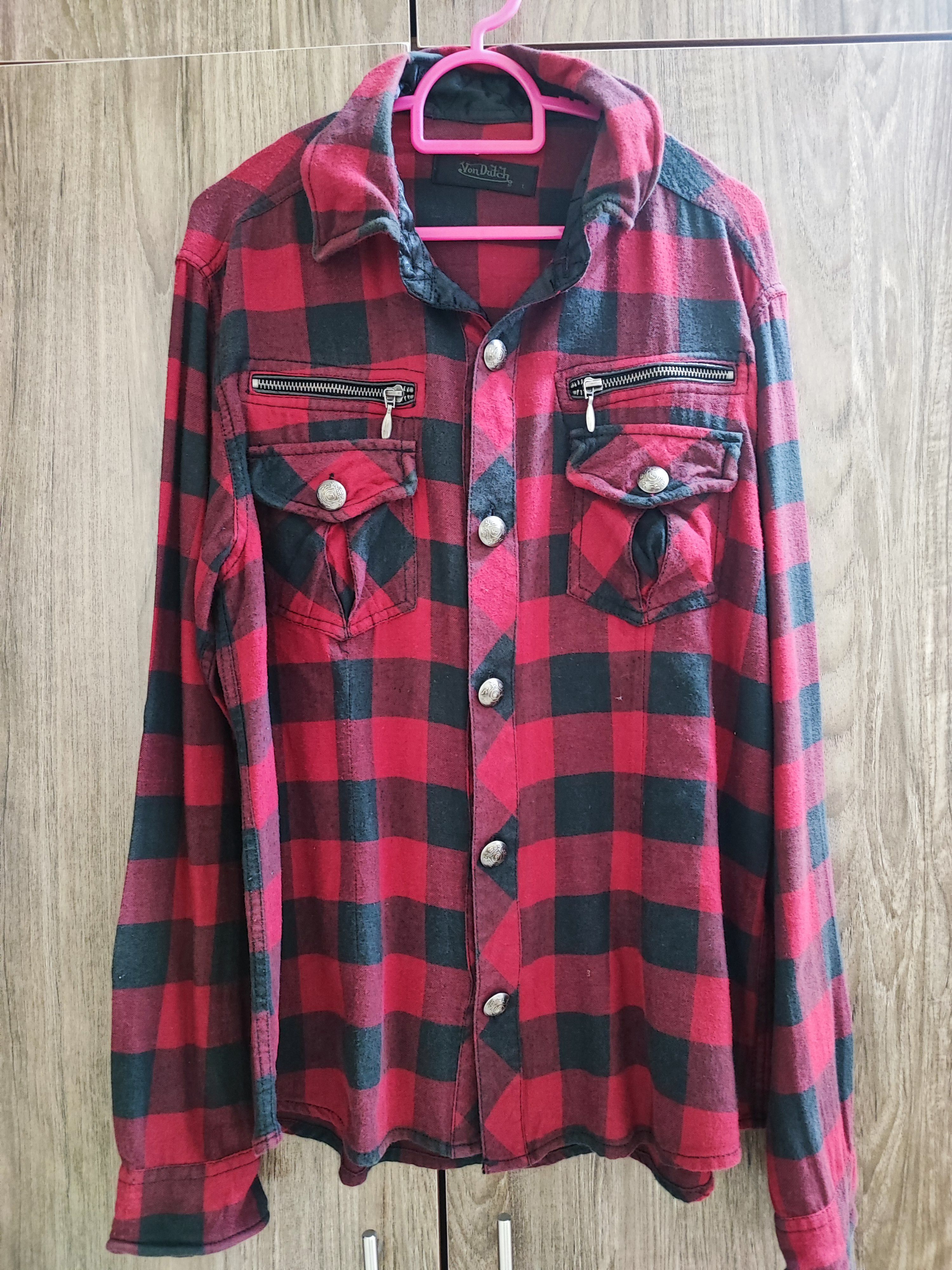 Designer × Seditionaries × Von Dutch Vintage Punk Flannel Shirt Rare ...