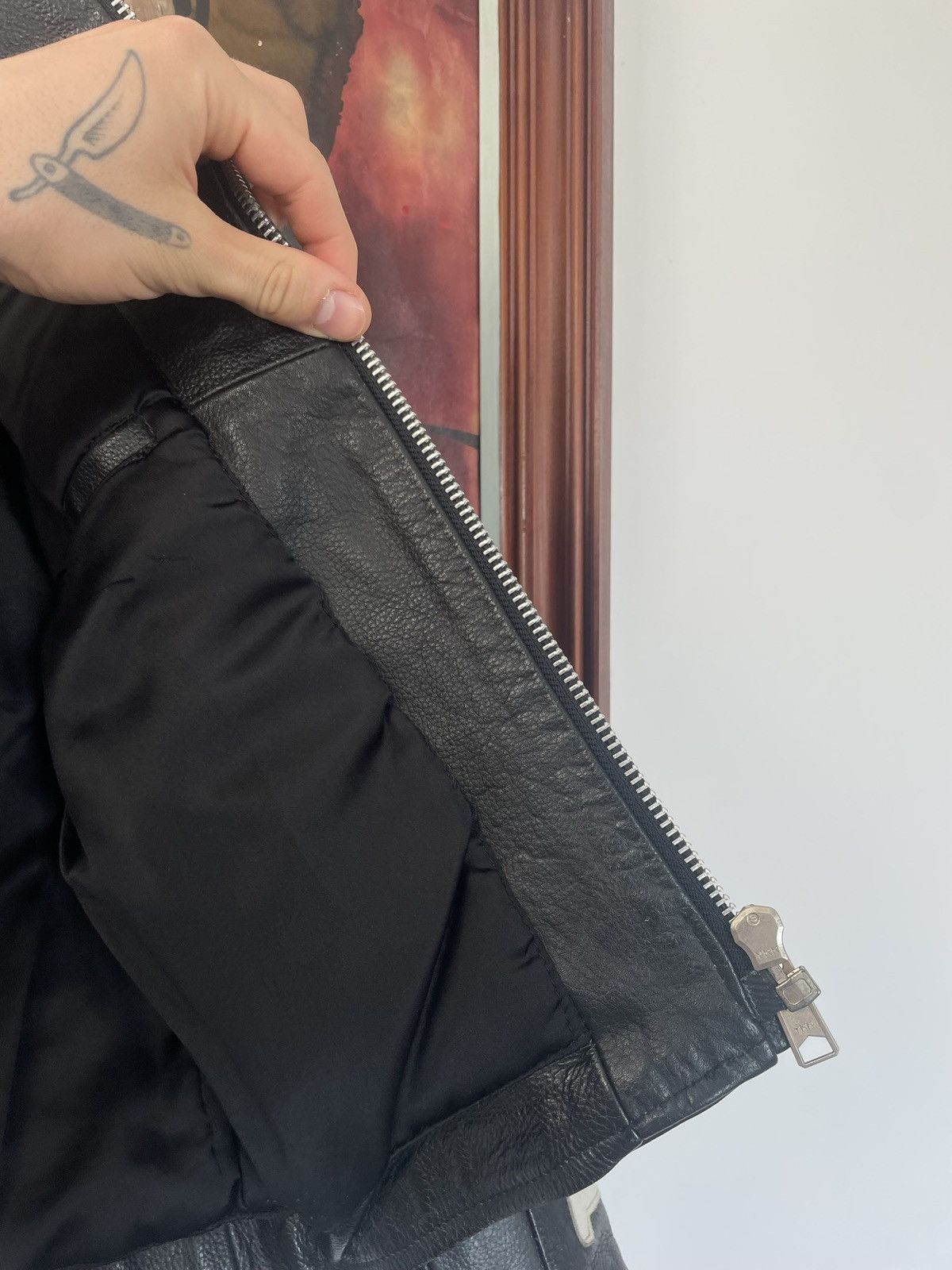 Alpinestars Vintage Nokia Racing Moto Leather Jacket Cropped Streetwear ...