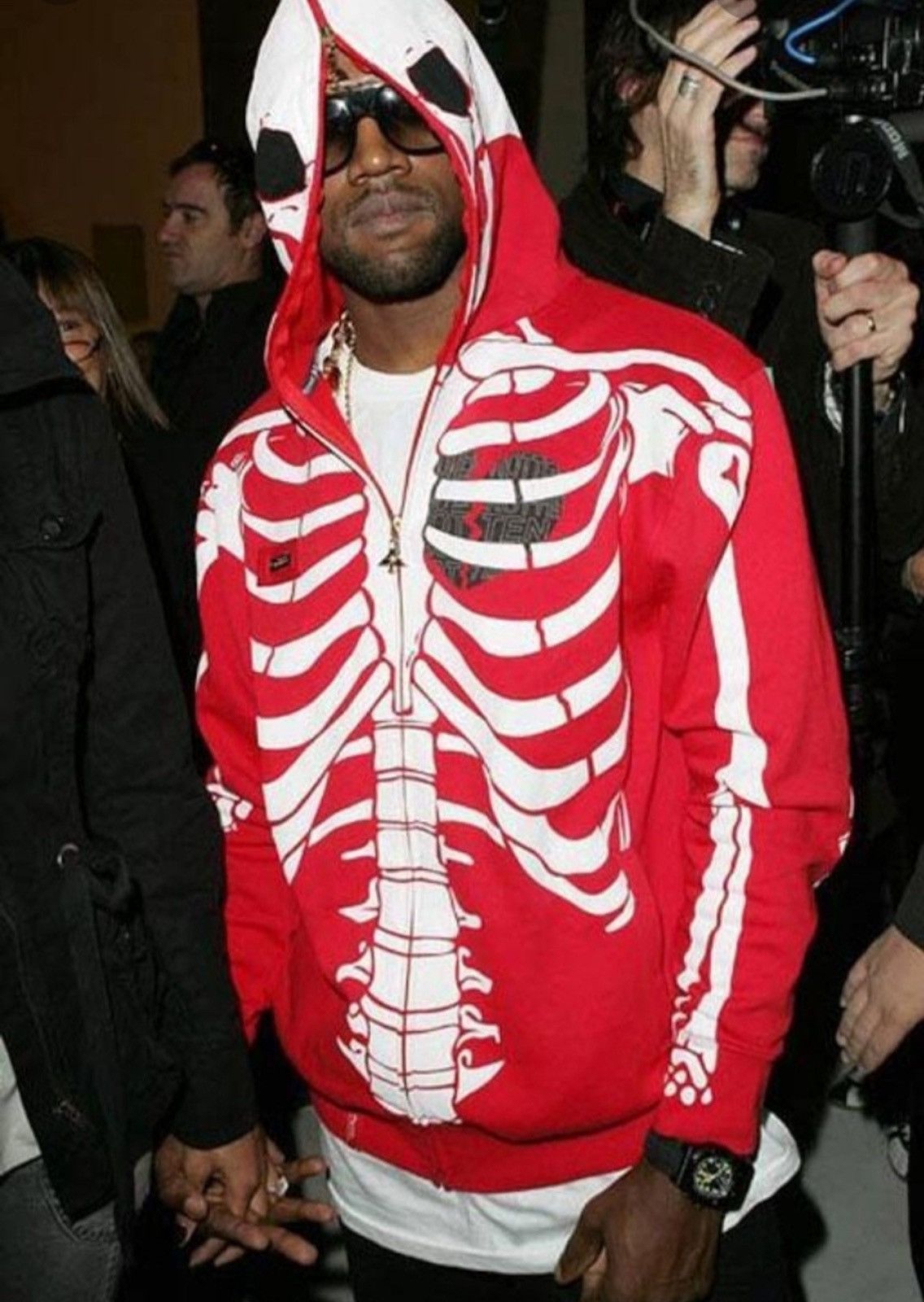 Archival Clothing × Japanese Brand Skeleton Hoodie Inspired Kanye West ...