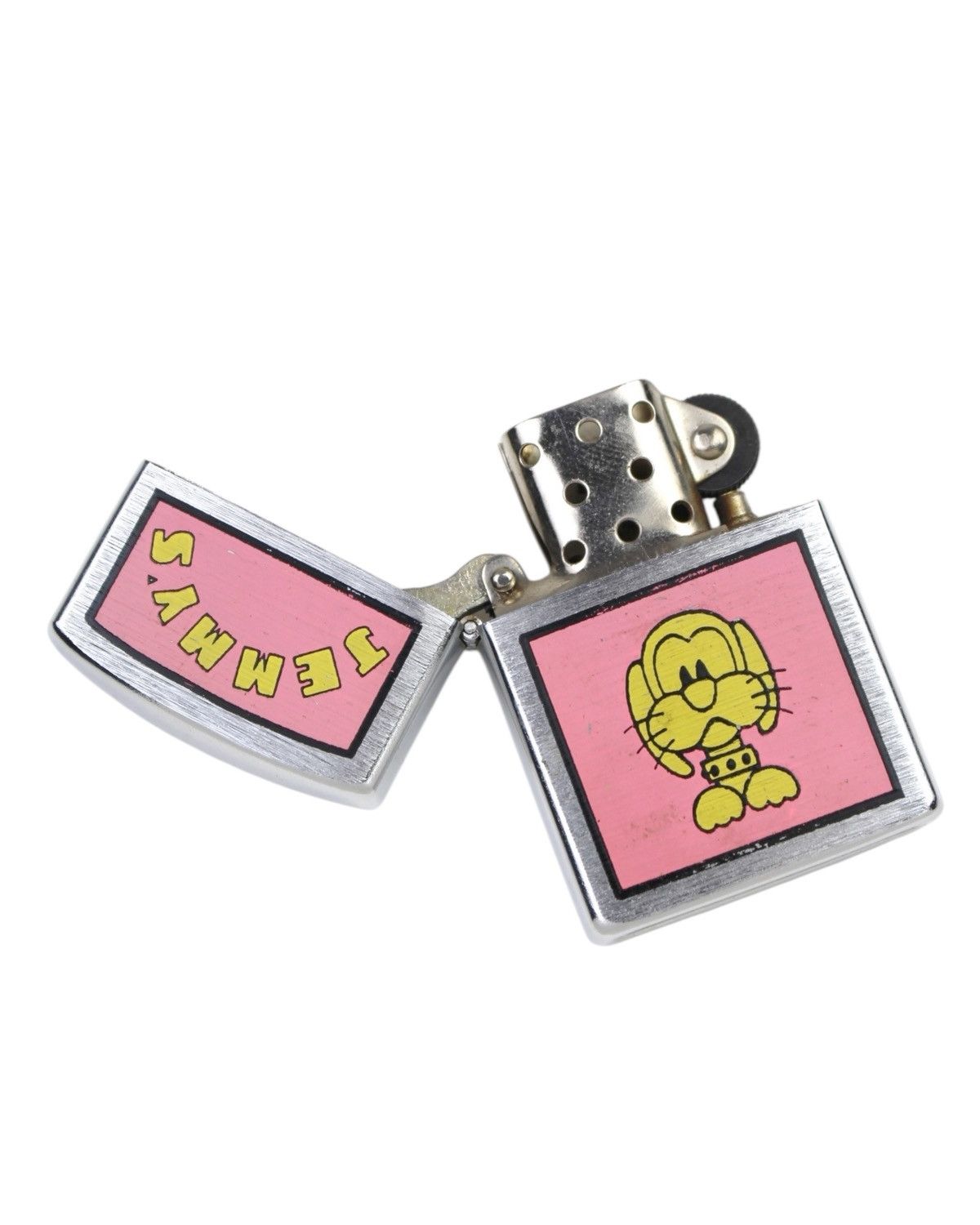 Hysteric Glamour 2000S JAPANESE MADE JEMMY’S PINK CARTOON METAL LIGHTER ...