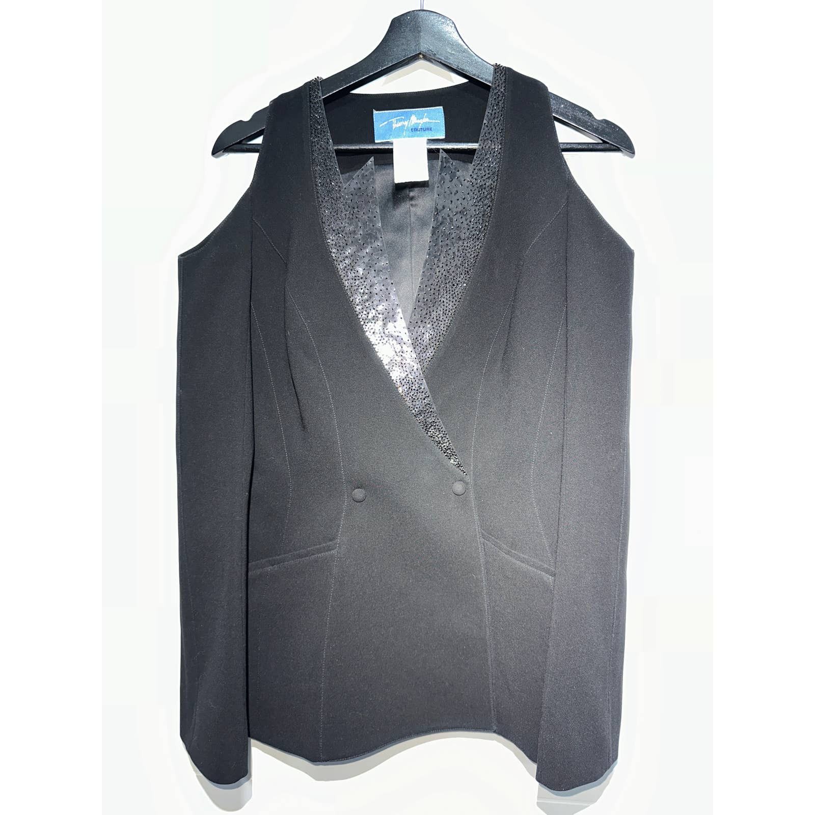 Thierry Mugler Thierry Mugler Couture BEADED PVC blazer 40 | Grailed