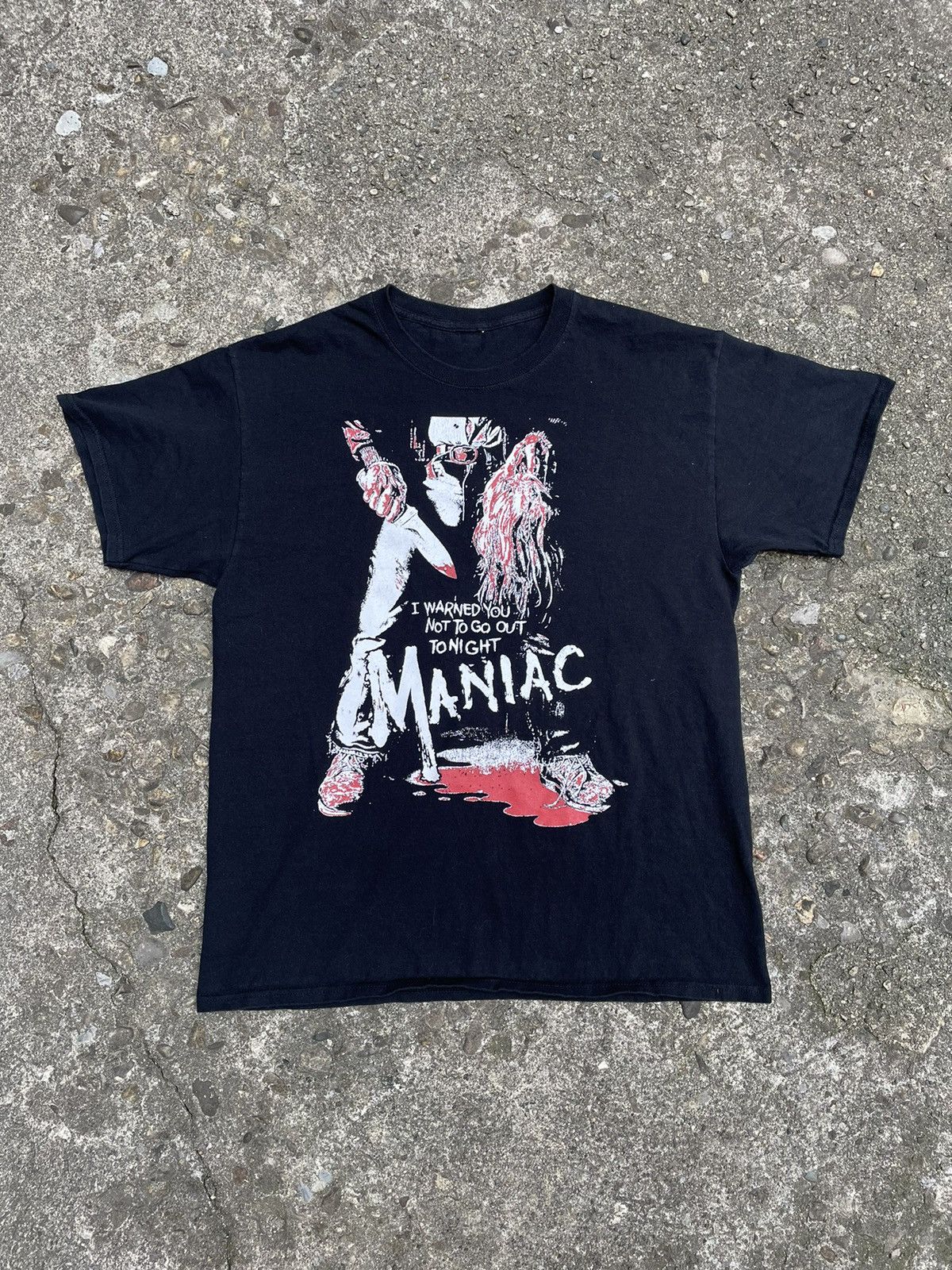 Movie × Vintage 2000’s Maniac Horror Movie Promo Graphic T-Shirt | Grailed