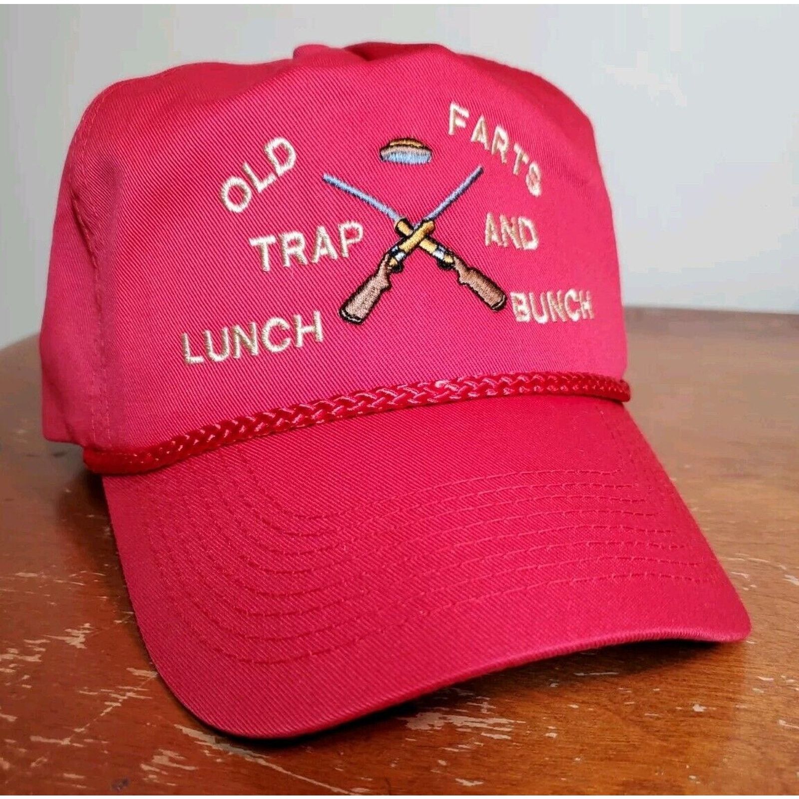 Vintage OLD FARTS TRAP & LUNCH BUNCH Hat Trap Shooting Snapback Cap ...
