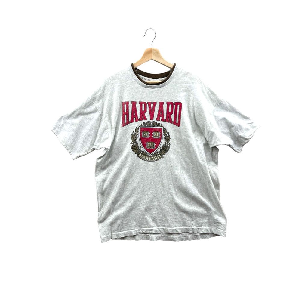 Vintage Vintage 1990's Harvard University College Crest Logo T-Shirt ...