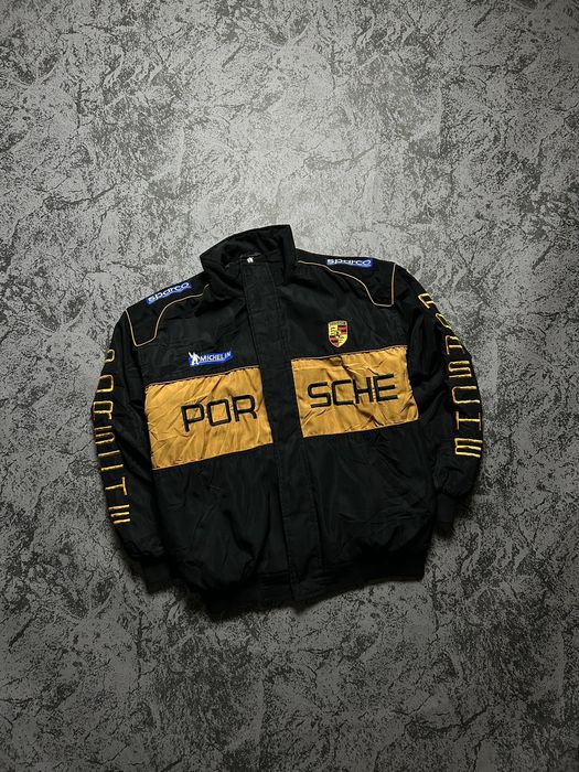 Vintage Vintage Racing Jacket Porsche Bomber Sparco Michelin Logo | Grailed