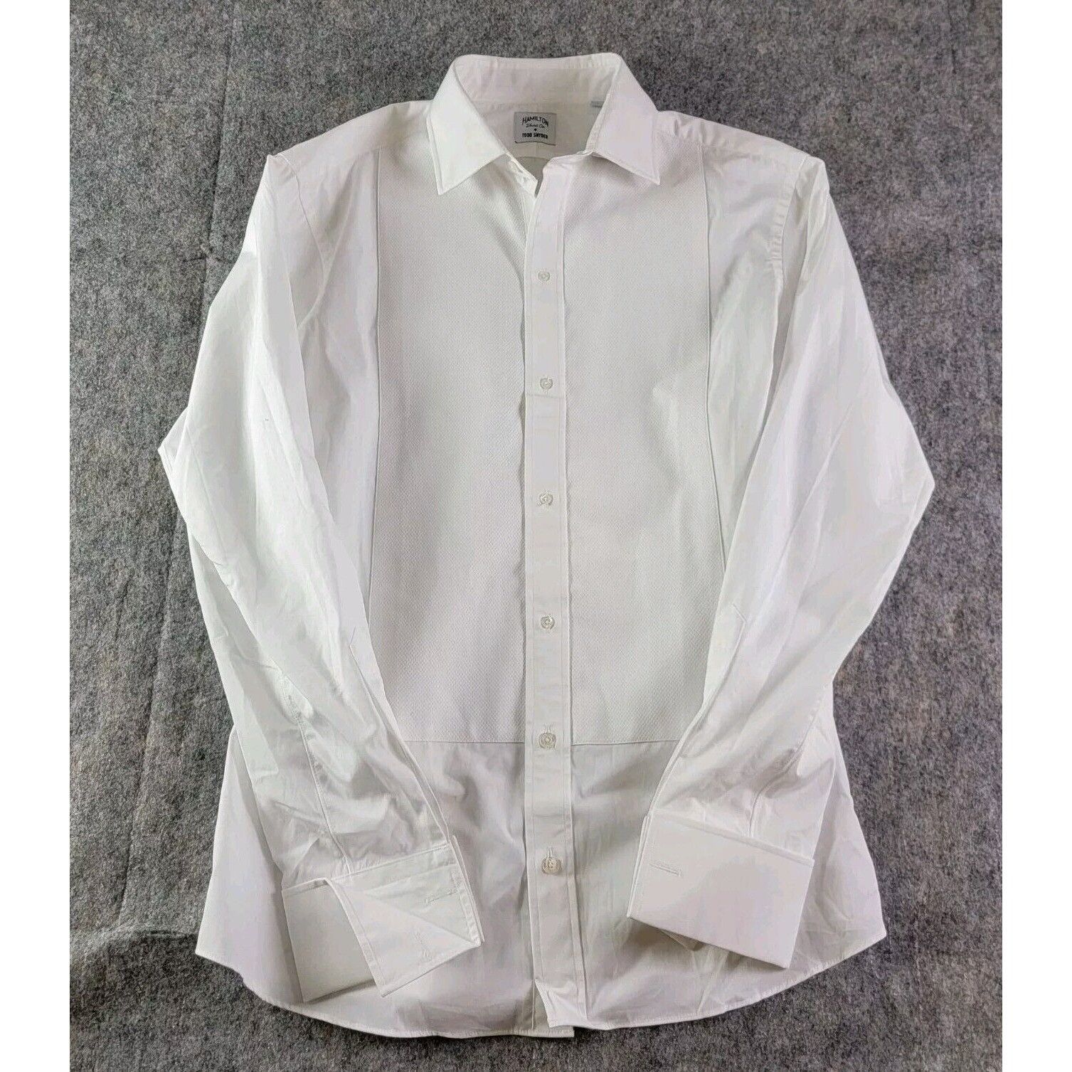 Todd Snyder Todd Snyder x Hamilton Pique Bib Fly Front Tuxedo Shirt ...