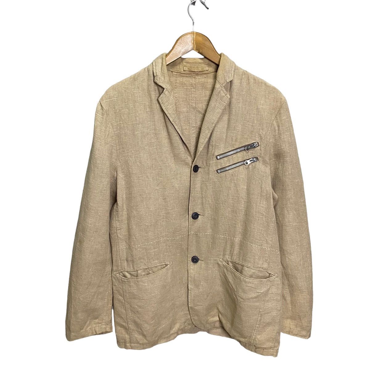 Japanese Brand × PPFM × Vintage PPFM linen punk style blazer coat | Grailed