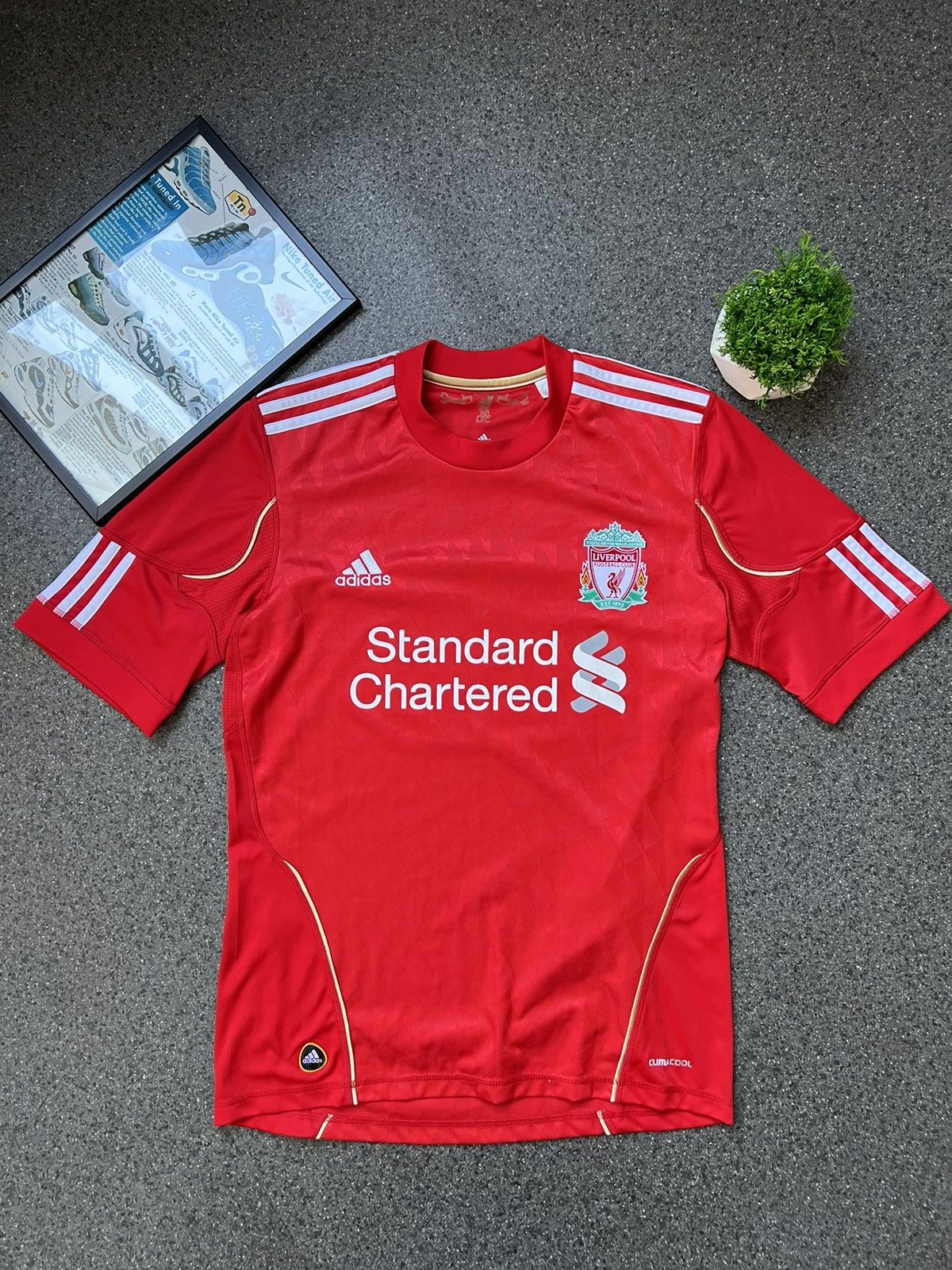 Adidas × Soccer Jersey × Vintage Rare! Liverpool Adidas Home Football ...
