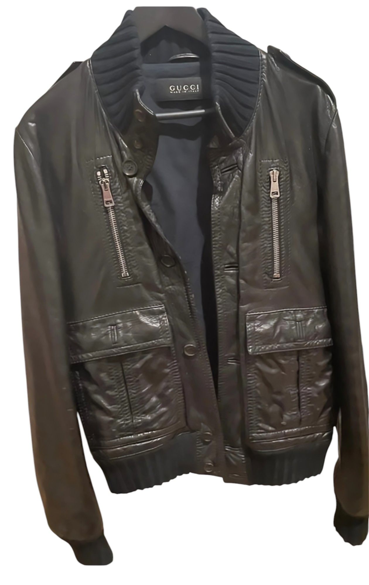 Gucci LEATHER BIKER JACKET BY TOM FORD | Grailed