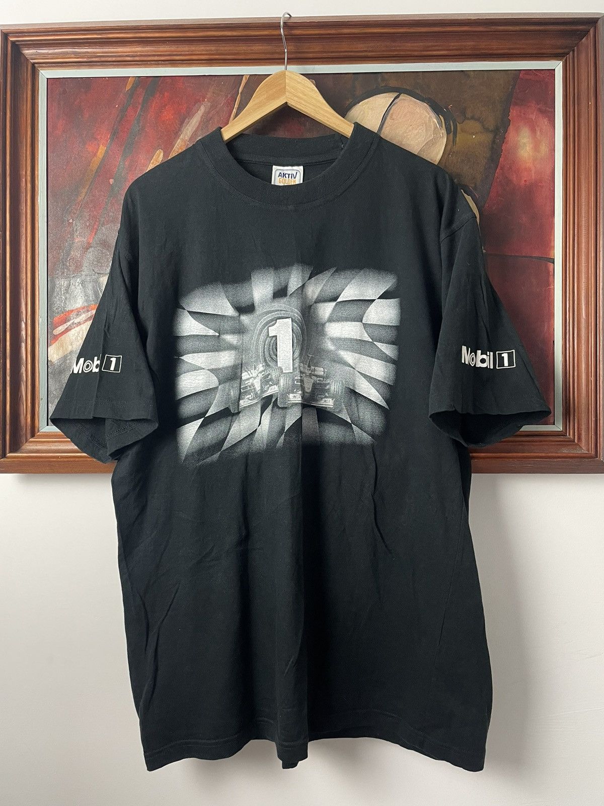 Vintage Vintage 90s Formula One Mobil 1 Racing Tee Marlboro Redbull ...