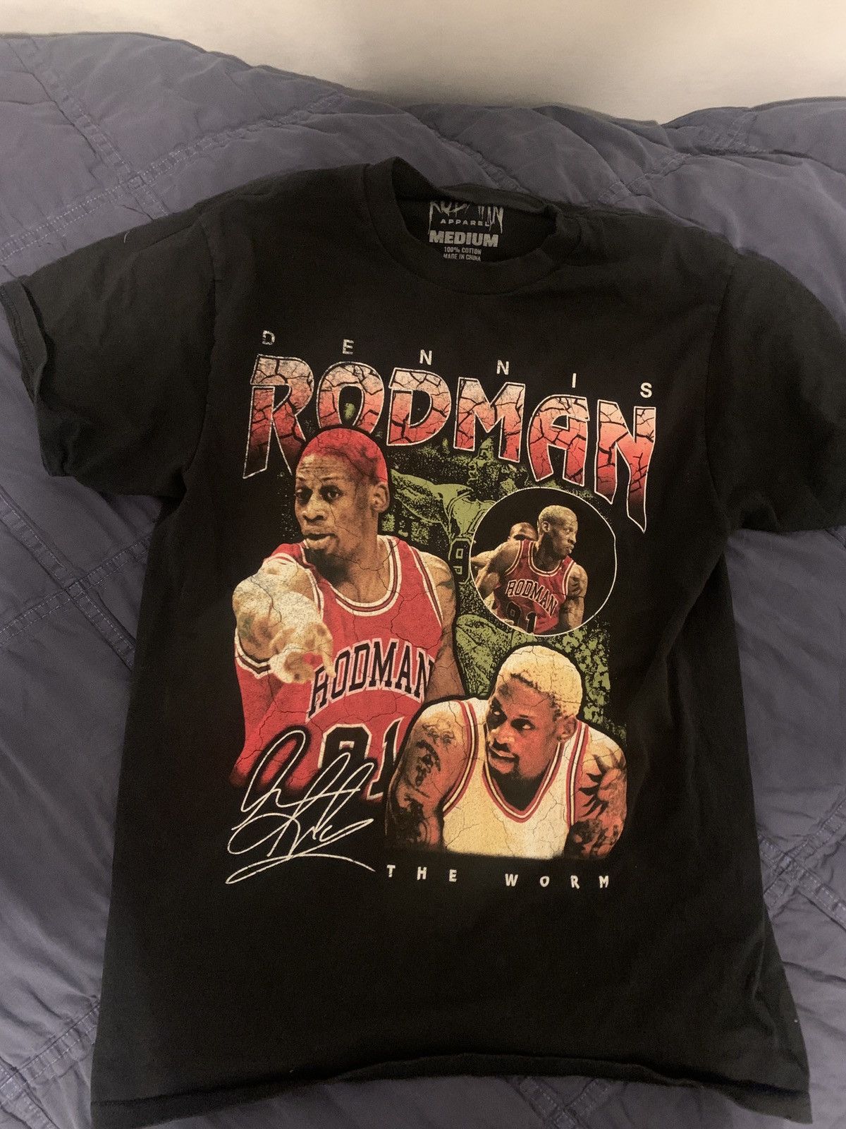 Pacsun Black Dennis Rodman T-Shirt | Grailed