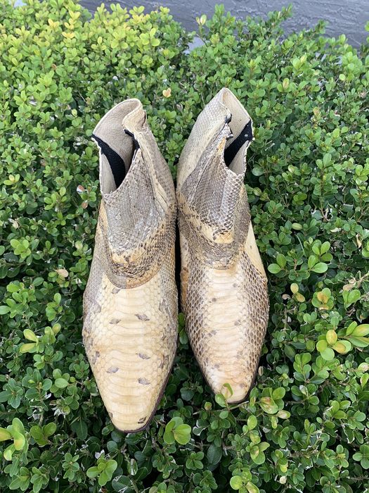 Vintage Wen’s Vintage Snakeskin Ankle Rocker boots | Grailed