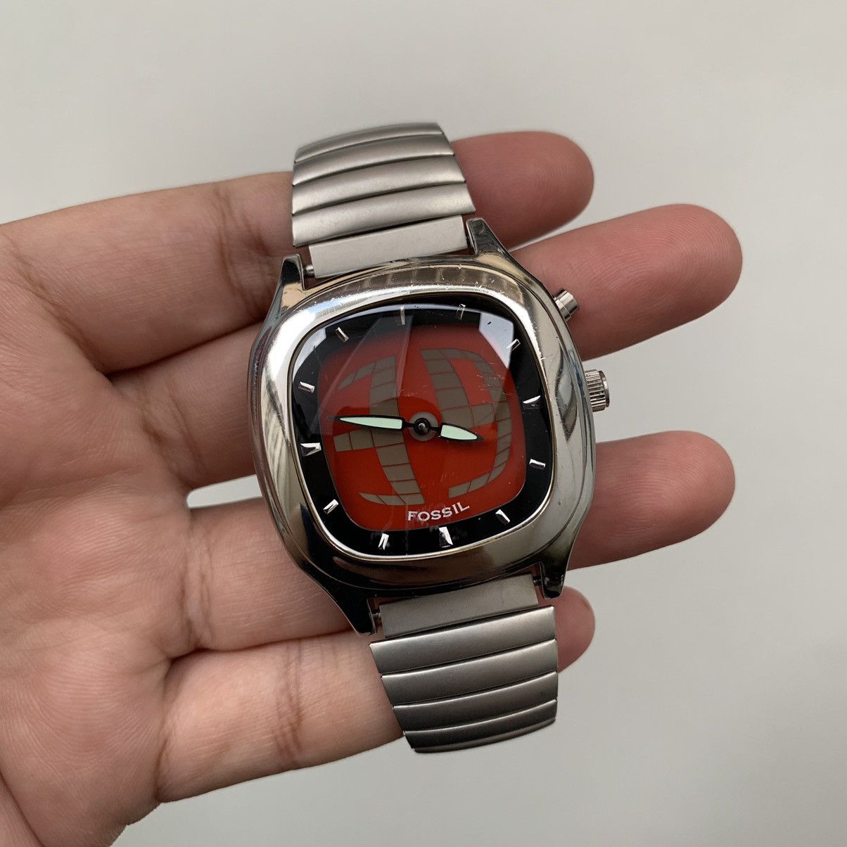 Fossil FOSSIL BIG TIC(JR-8292)TRICK NUMBER RED FRAME WATCH🔴 | Grailed
