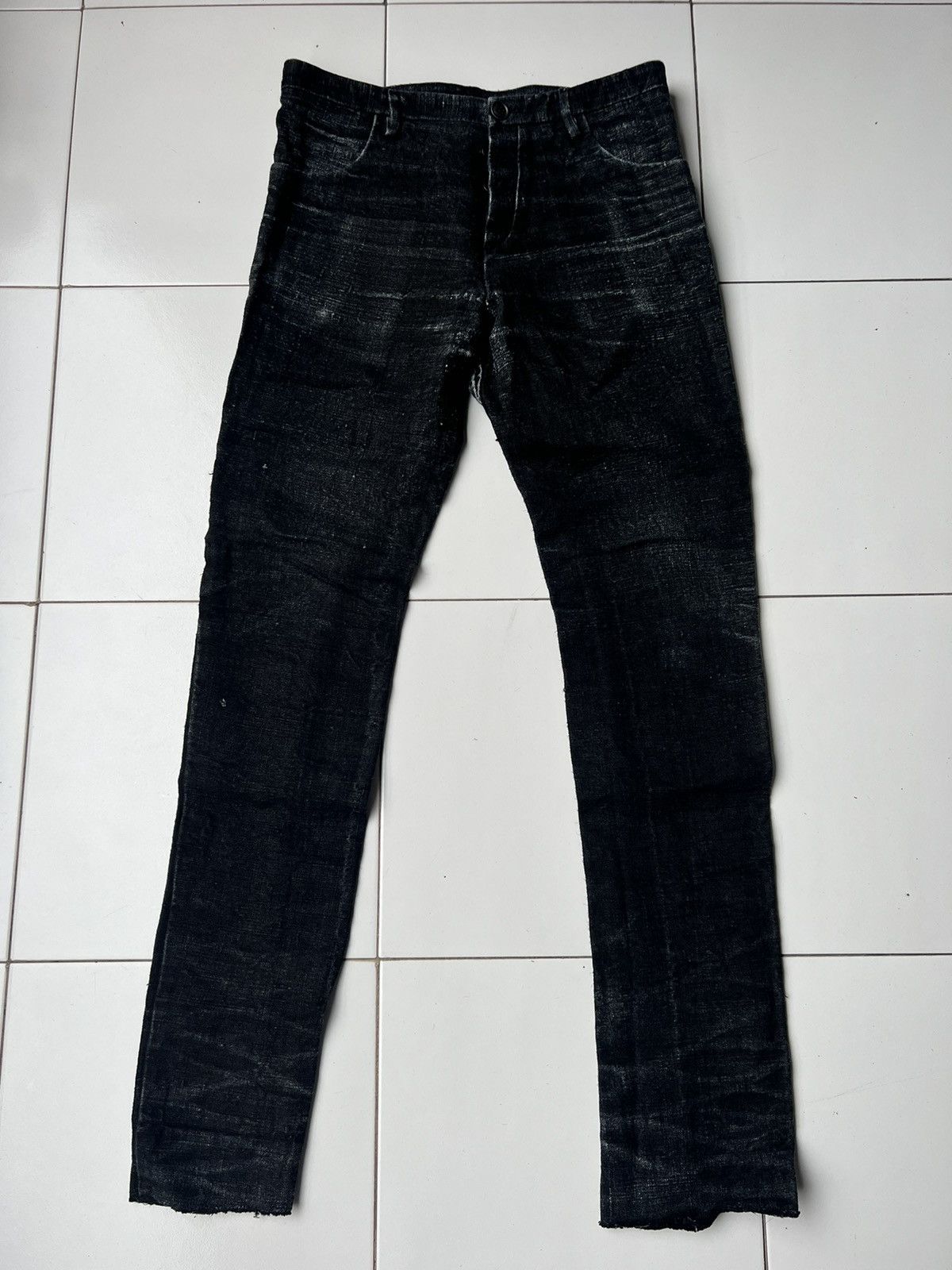 Label Under Construction Black bread bags pants | Grailed