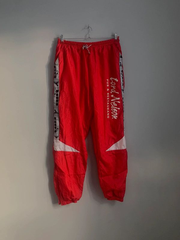 Diadora Diadora Nylon Trackpants Vintage Retro Tracksuit Jogger Rave ...