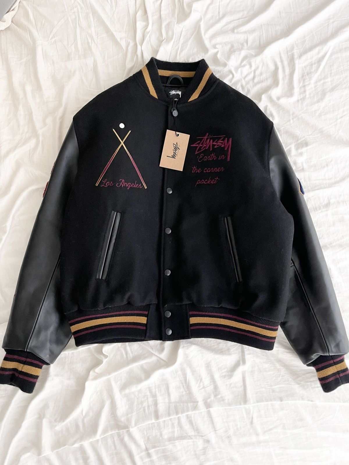 Stussy ARCHIVAL! Stussy 40th Anniversary Varsity Jacket (M) | Grailed