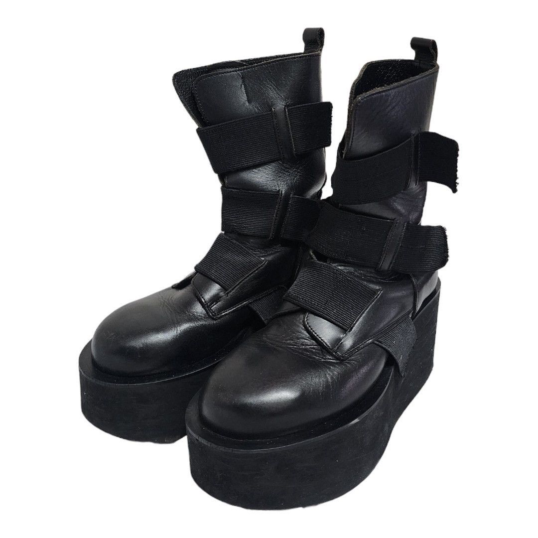 Vintage 90s Koji Kuga BELTED PLATFORM BOOTS | Grailed