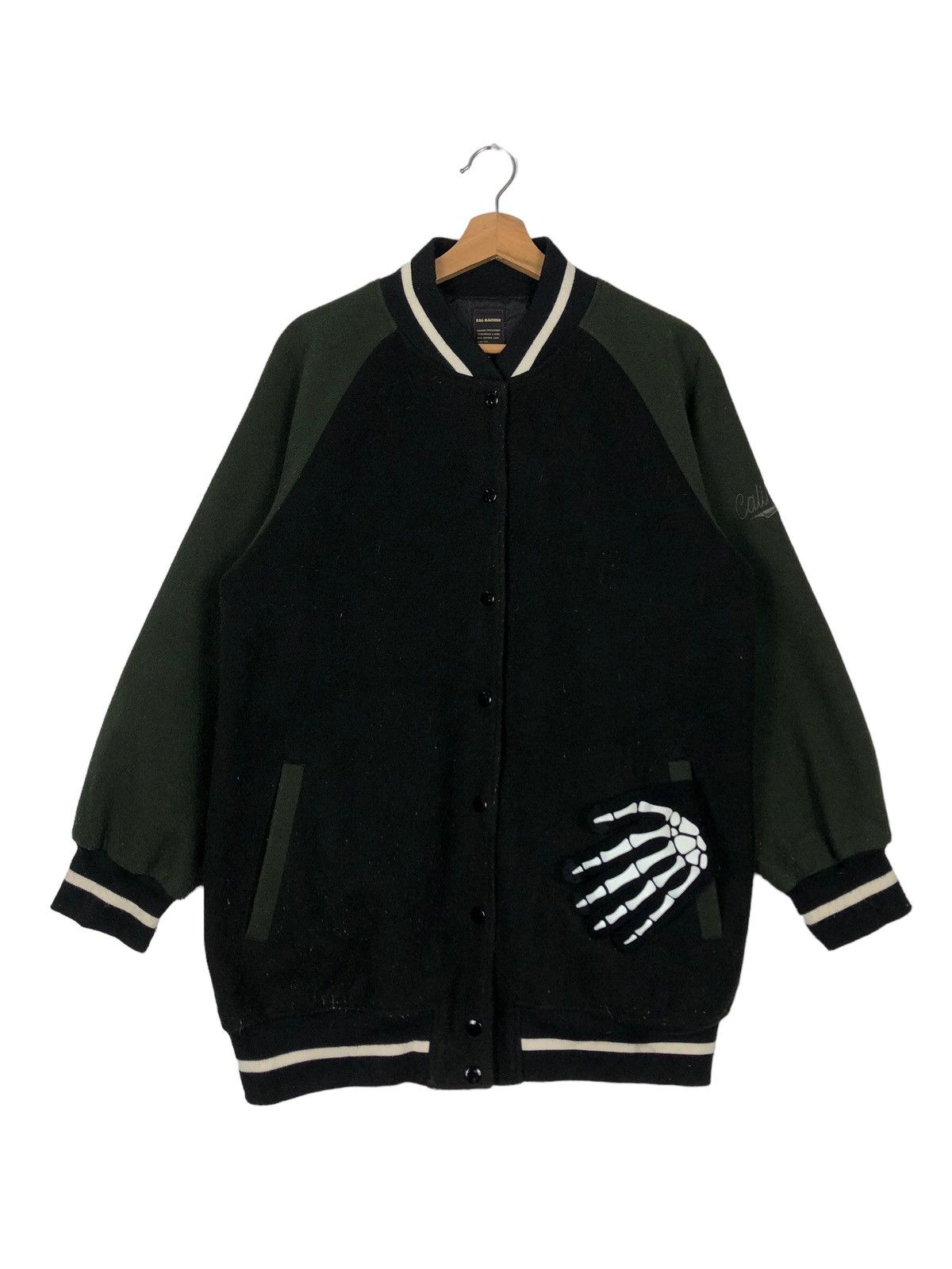 Japanese Brand 🔥90’s Vintage Varsity Jacket Rag Machine Big Logo | Grailed