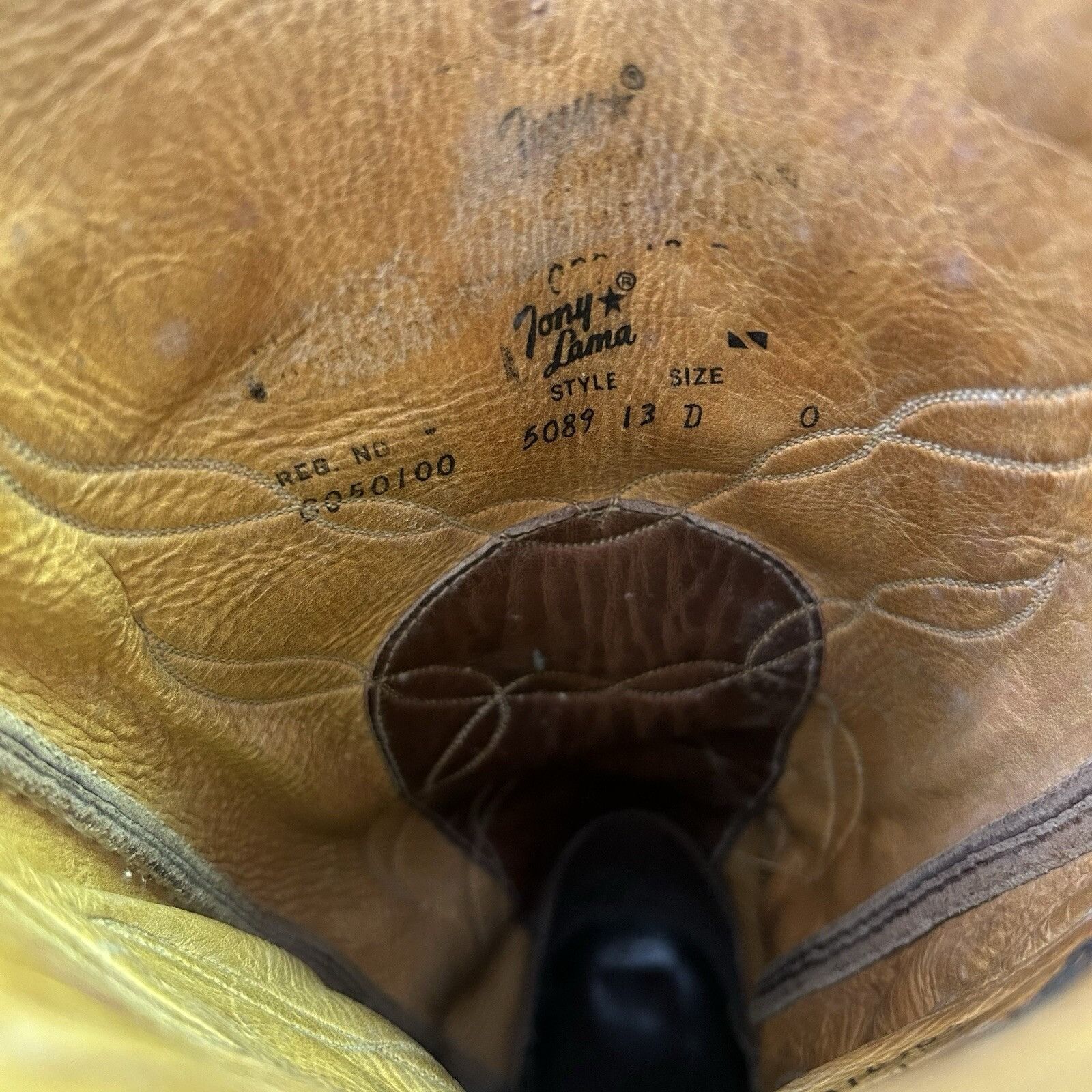 Tony Lama Tony Lama Vintage Buckaroo Tall Brown Cowboy Boots Mens 13 D ...