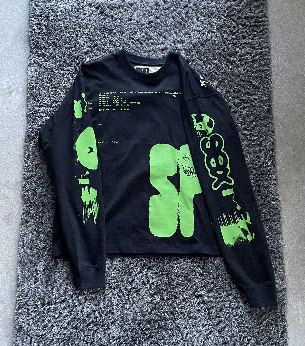 Spider Worldwide × Young Thug black/green spider worldwide x ray tee ...