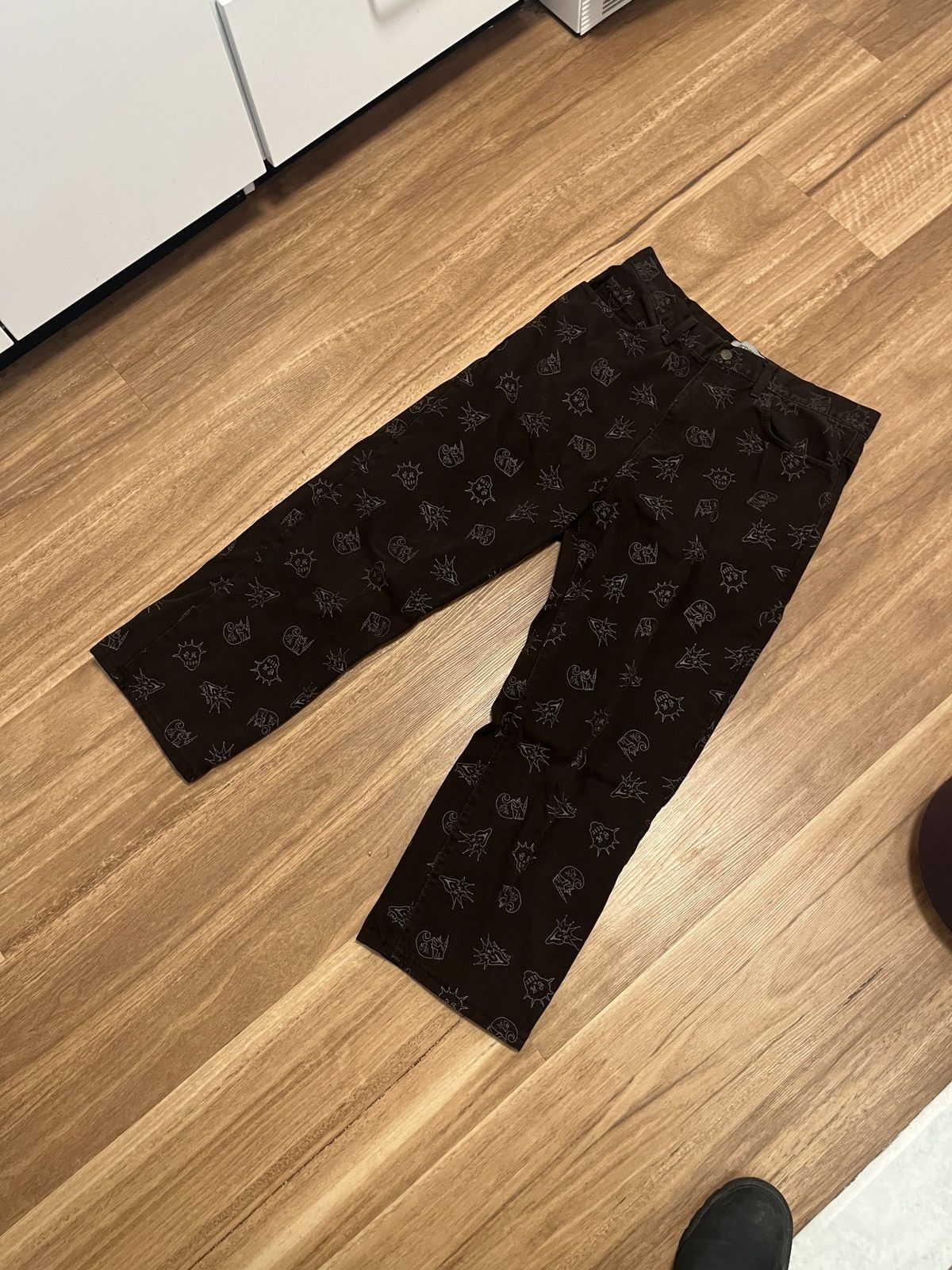 Carhartt Wip Carhartt Wip X Stray Rats Brown Carpenter Pants 32’ x 30 ...