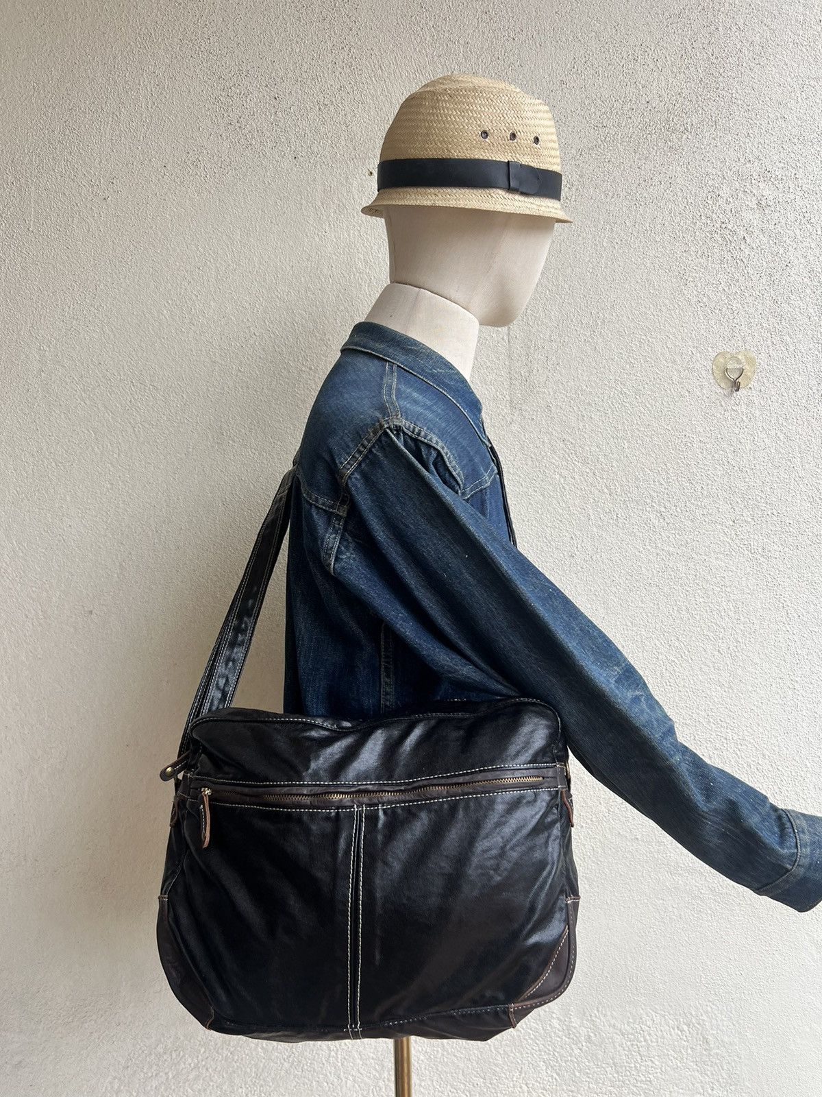 Bag × MasterPiece Vintage Masterpiece X chef d' oeuvre Waxed Bag | Grailed