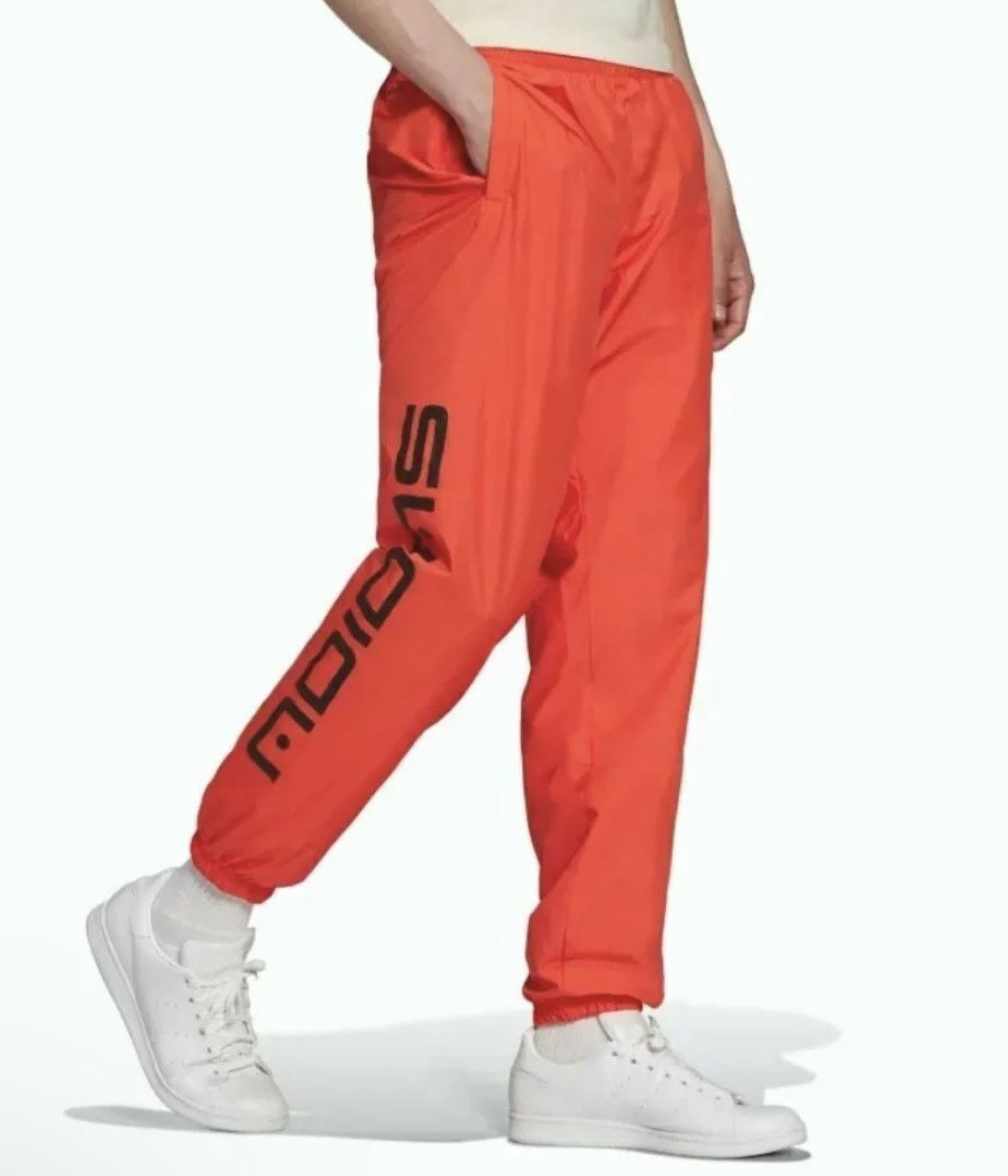 Adidas ADIDAS TRACK PANTS ORANGE LEG LOGO | Grailed