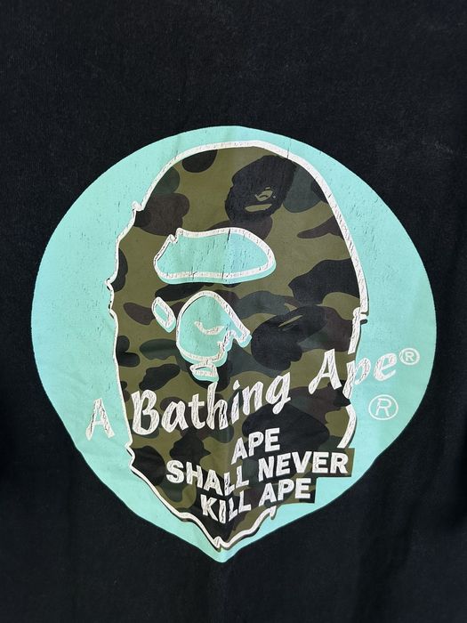 Bape Bape Head Back Print T-Shirts | Grailed