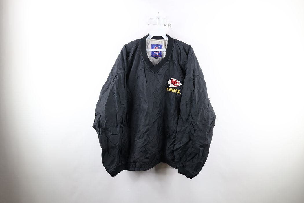 Vintage Vintage 90s Kansas City Chiefs Football Windbreaker Jacket ...