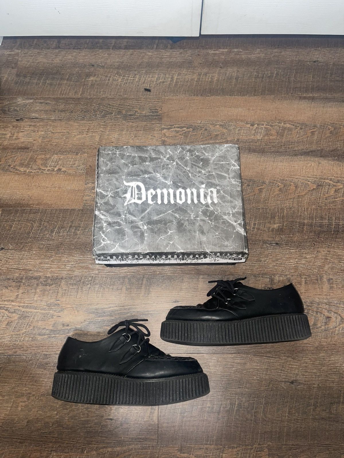 Demonia Cult Black Demonia platform shoes w/ original box | Grailed