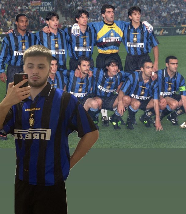 Vintage Umbro Inter Milan 1996/1997 Home Kit Rare Soccer Jersey XL ... Vintage Umbro Inter Milan 1996/1997 Home Kit Rare Soccer Jersey XL ...