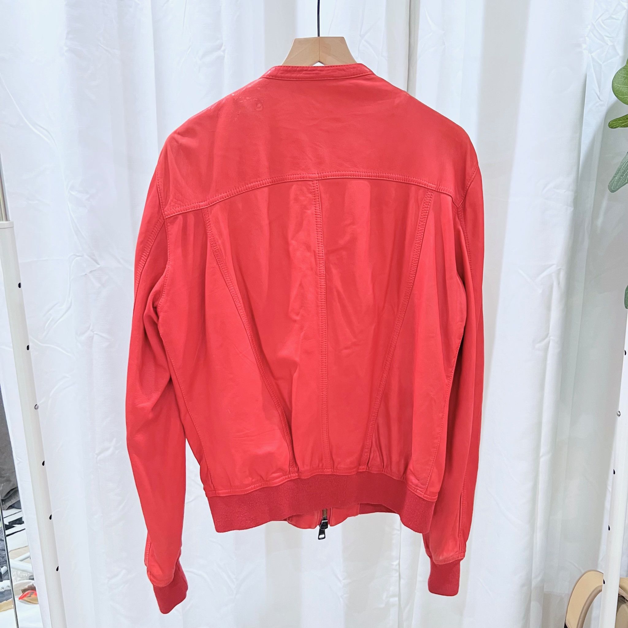 Other ARI Soho Bright Red Faded Buttersoft Leather Jacket | Grailed
