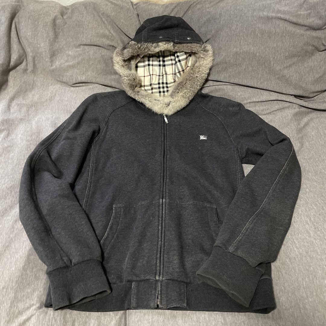 Burberry Burberry Fur Hood Zip Hoodie | Grailed