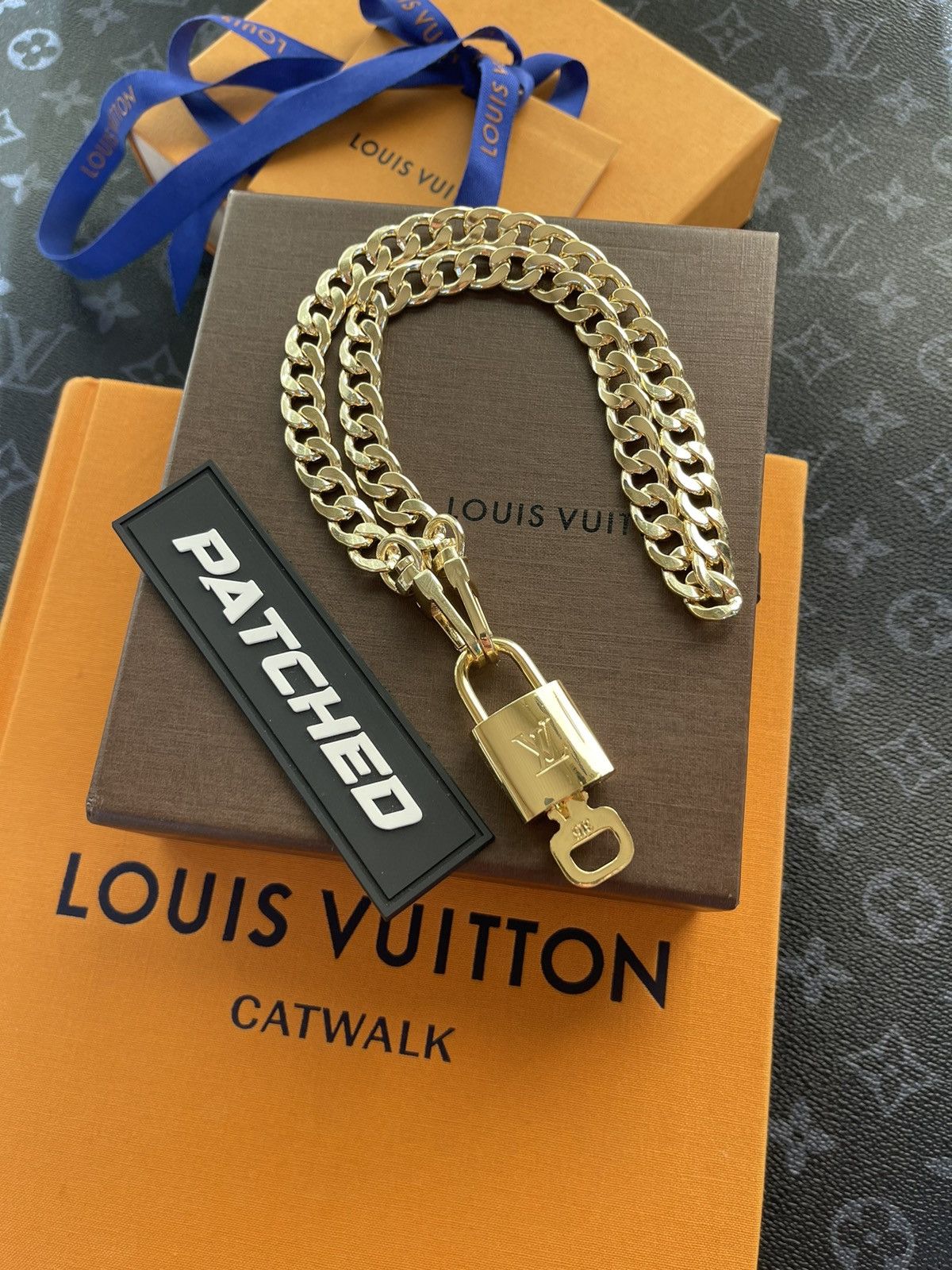 Louis Vuitton Louis Vuitton Lock Custom Necklace | Grailed