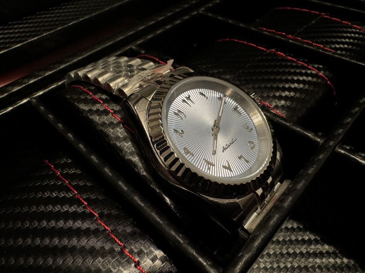 Japanese Brand × Seiko × Vintage Ice Blue Arabic Dial Mod | Grailed