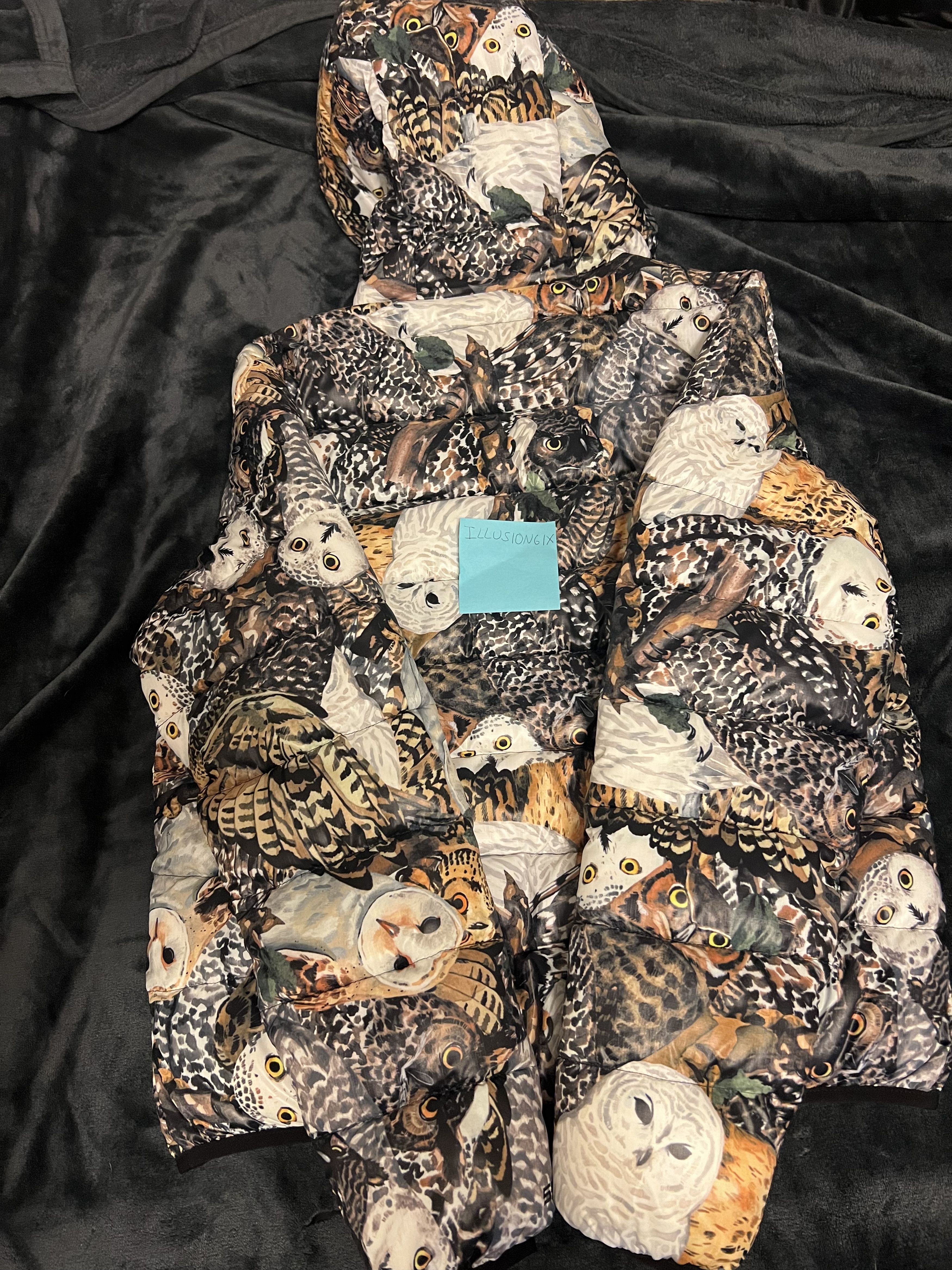 Octobers Very Own October's Very Own OVO Owl Print Hooded Puffer Jacket ...